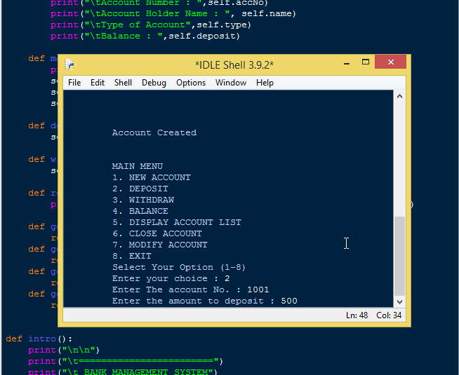Simple Banking System With Database In Python Free Source Code Sourcecodester